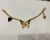 CHARMING CHAIN GOLD BLACK BUTTERFLY